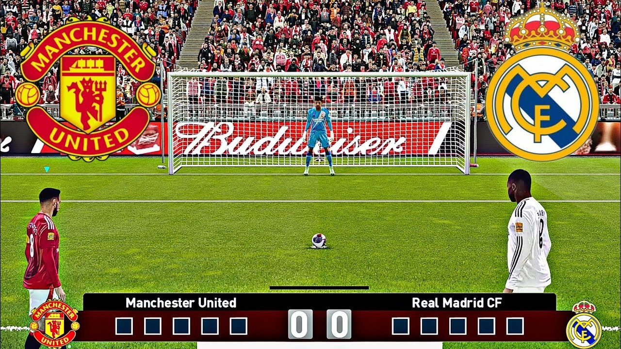 MANCHESTER UNITED VS REAL MADRID FULL PENALTY SHOOTOUT | MU VS RMA ...