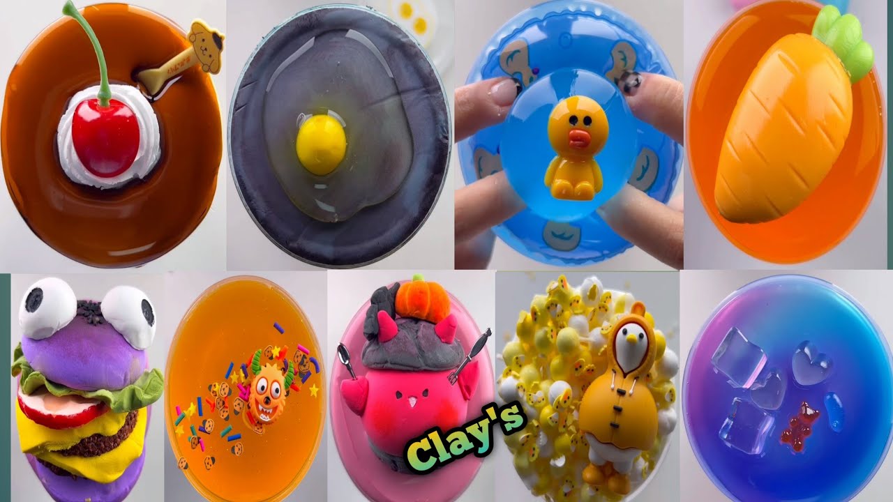 Clay slime😃 mixing most satisfying slime🥘 video compilation🦸| 13 minute ...