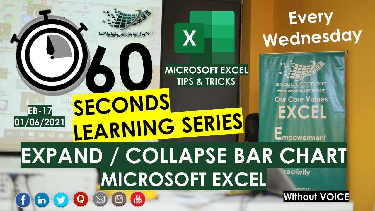 Create Expand Collapse Bar Chart In Excel EB 17 60 SECONDS LEARNING SERIES YouTube Create Expand Collapse Bar Chart In Excel EB 17 60 SECONDS LEARNING SERIES YouTube