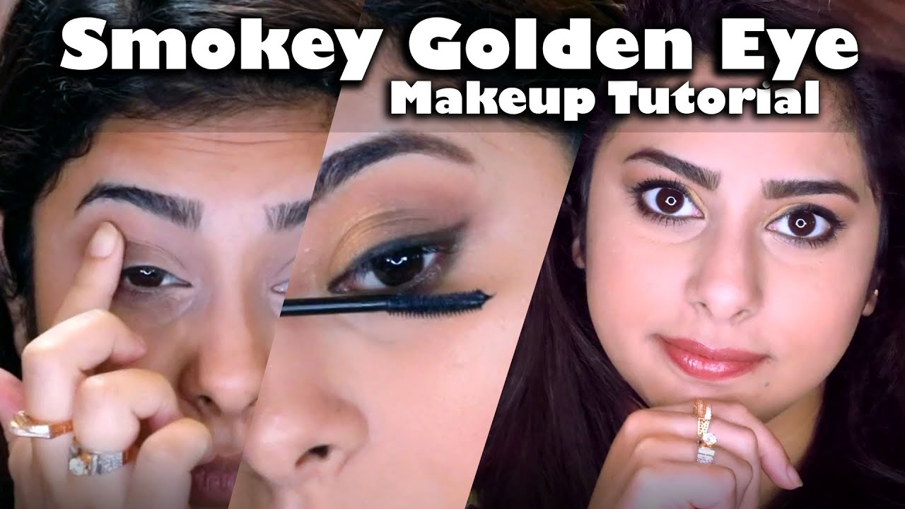 Smokey Golden Eye Makeup Tutorial | Ayana's Academy - YouTube
