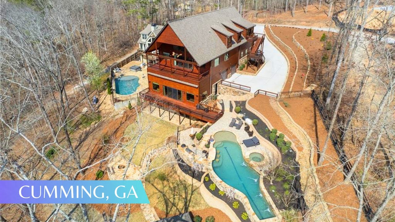 Luxury Cabin Lake House w/ Full Guest House + Pool & 2 Boat Docks FOR ...