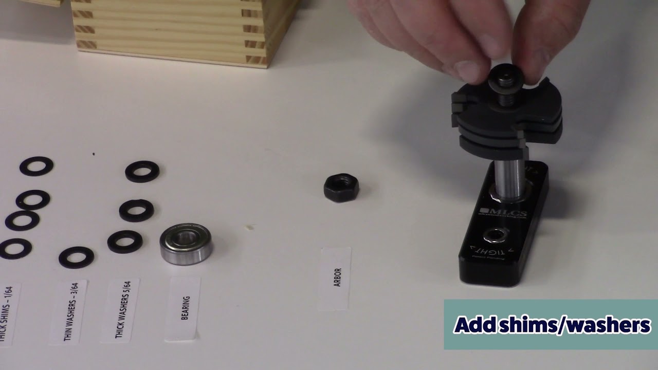 MLCS Woodworking shows you how to use their Stackable Slot Cutter #8371 ...