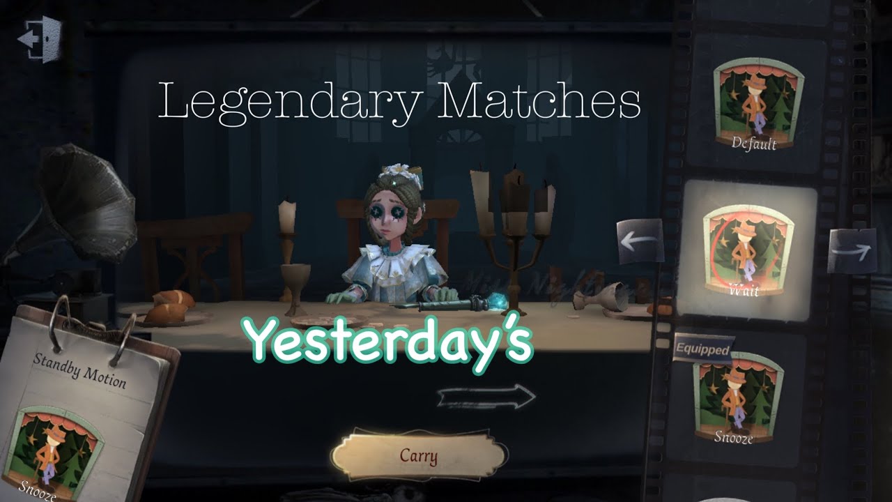 Identity V |Legendary Matches| Doctor yesterday skin gameplay👗 - YouTube
