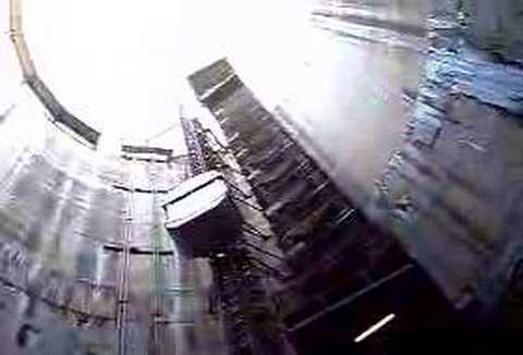 Elevator of the flood prevention institution - YouTube