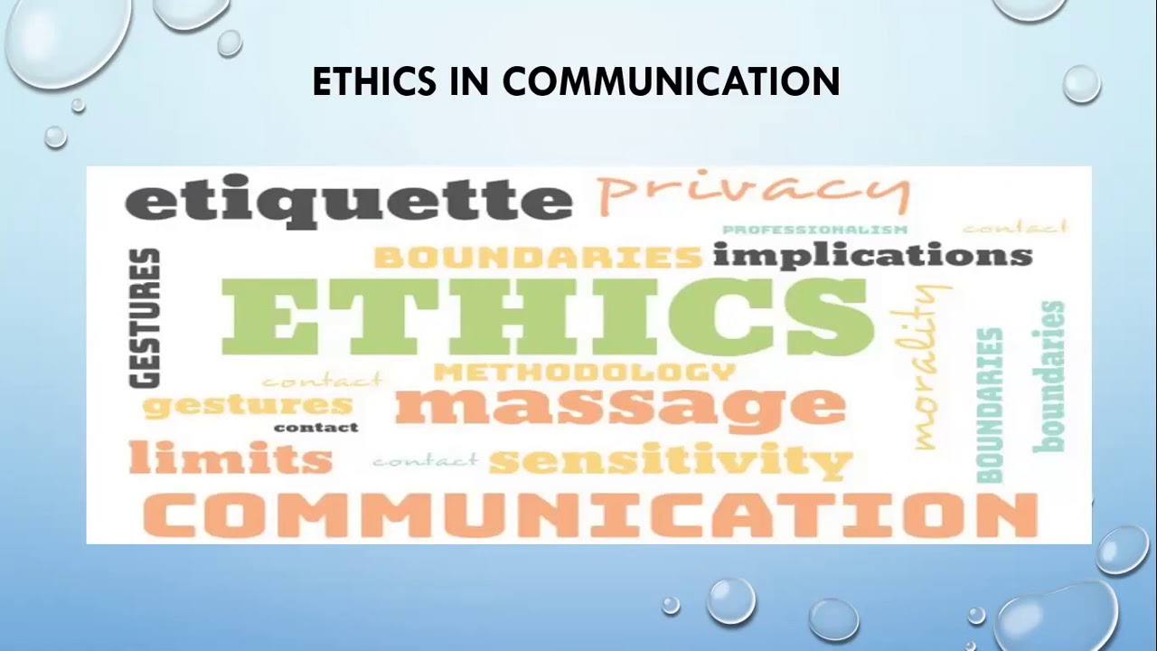 Effective Communication and Communication Ethics - YouTube