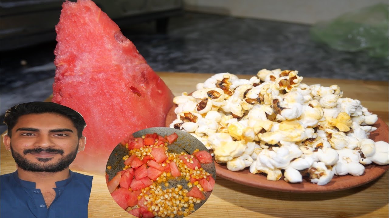 watermelon popcorn recipes by chef arslan. #viral #trending #shortvideo ...