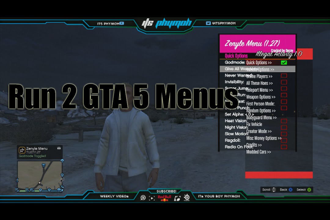 How To Run Two GTA 5 Menus! [JTAG/RGH] + DOWNLOAD - YouTube