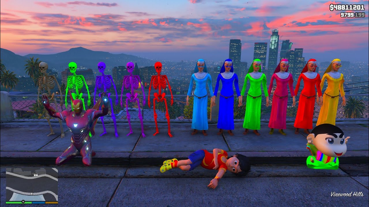 Granny Vs Avilan In Ghost Spider Man Shiva Shichain Hide And Seekh ...