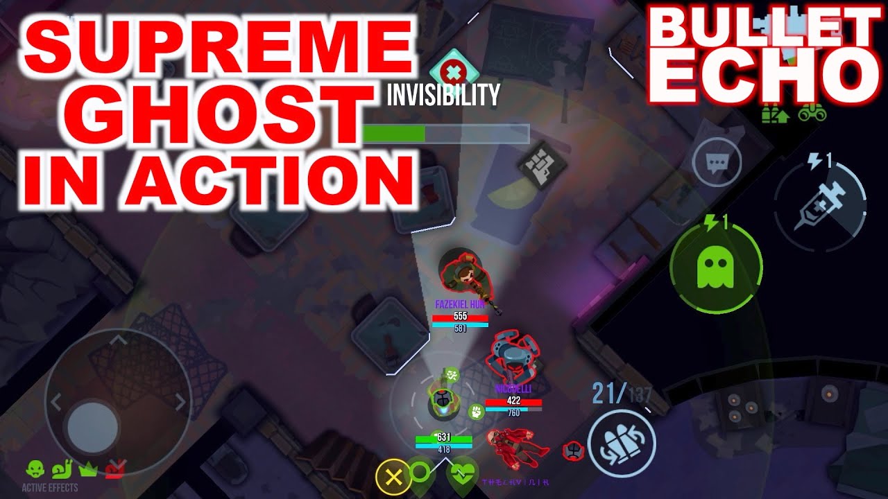Bullet Echo | supreme Ghost hero gameplay | Battle Royale mode - YouTube