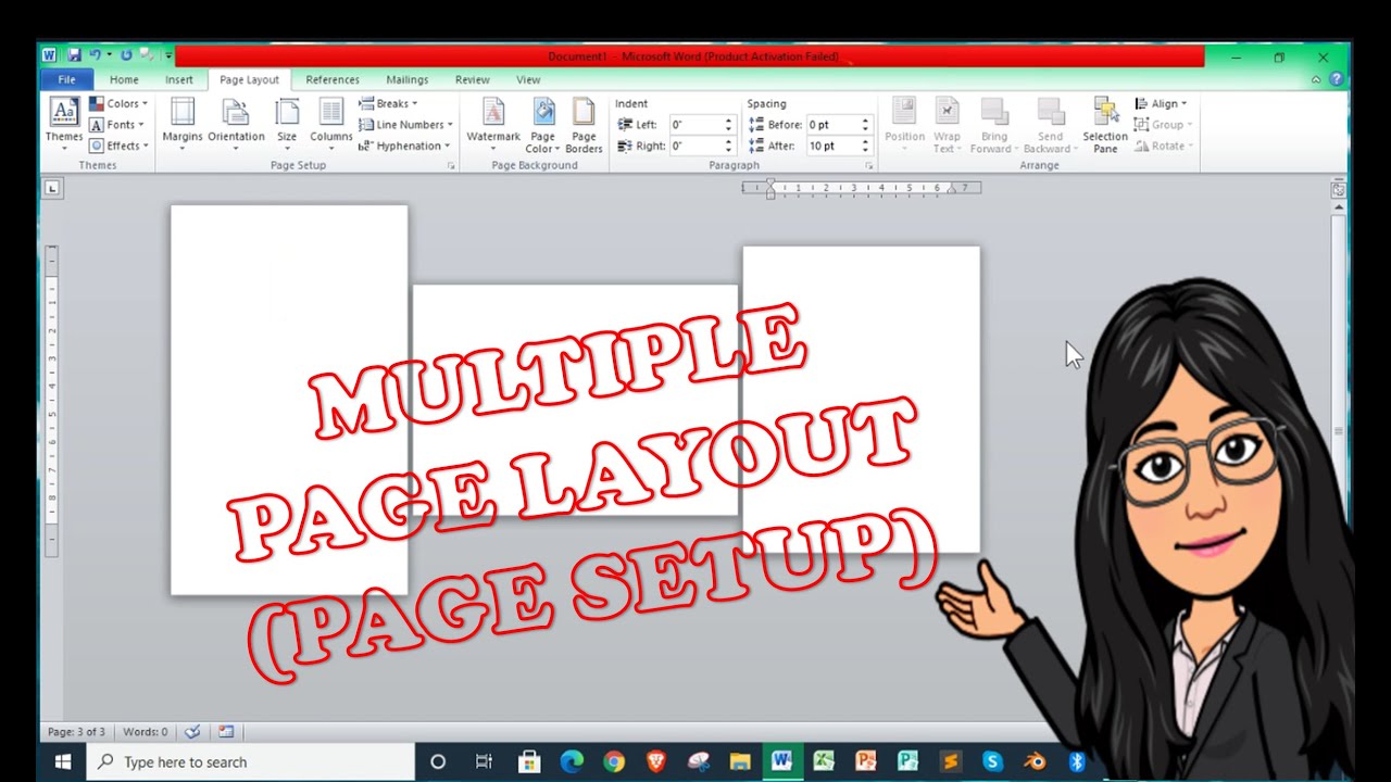 MULTIPLE PAGE LAYOUT IN A DOCUMENT| MICROSOFT WORD |Tagalog Tutorial ...