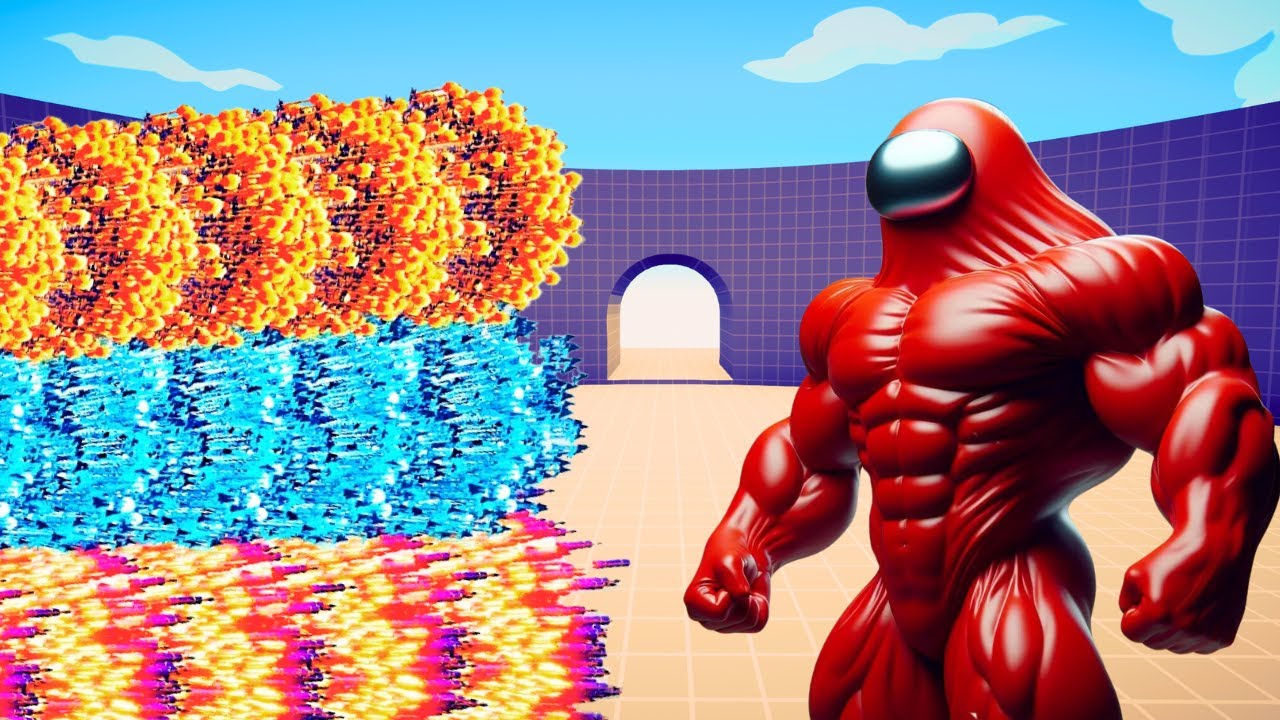100000 HP AMONG US IMPOSTER vs EVERY GOD - Totally Accurate Battle ...