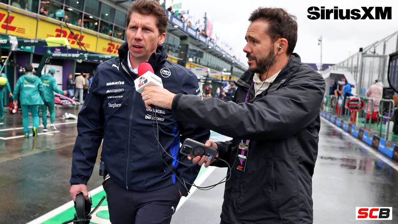 A very HAPPY Williams F1 boss James Vowels after the 2025 F1 Australian ...