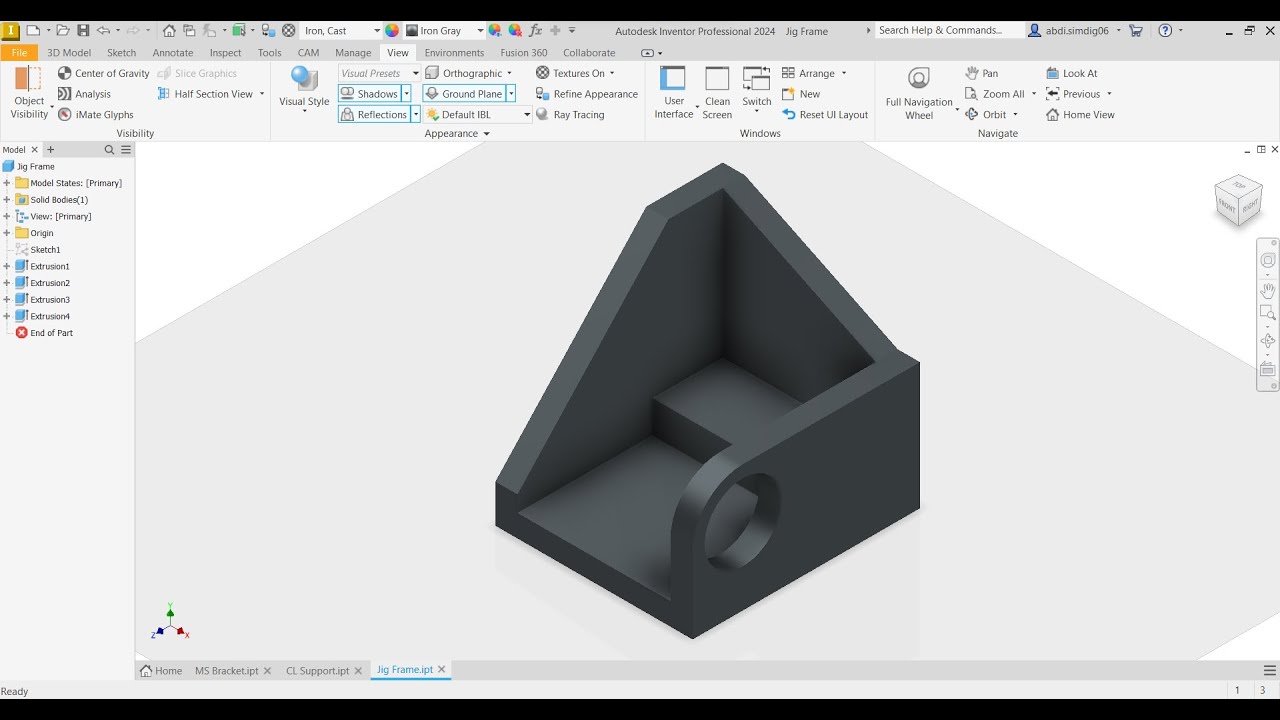 Autodesk Inventor 2024: Jig Frame - YouTube