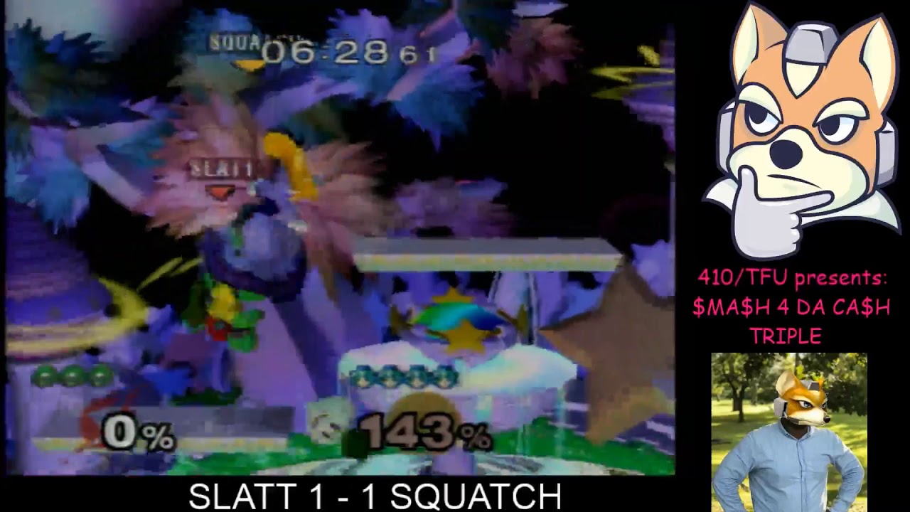 Smash 4 Da Cash 3 - SLATT Vs. Squatch - Smash Melee Pools - YouTube