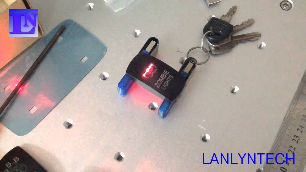 fiber laser marking for plastic light passing material - YouTube