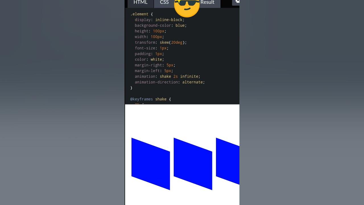 How To Use The Skew Function And Transform Property In Css Css Transform Tutorial Transform