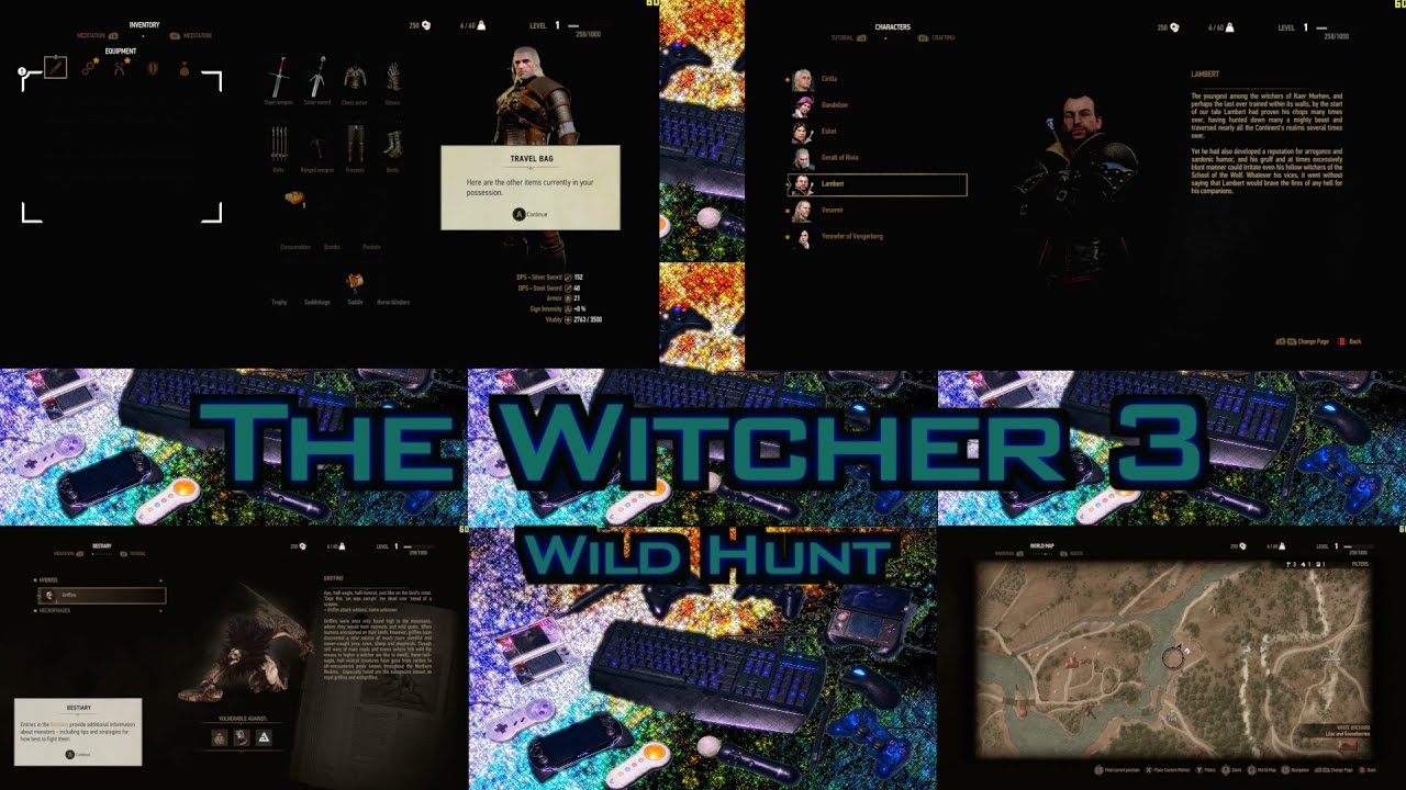 The Witcher 3 PC|Menus & Settings - YouTube