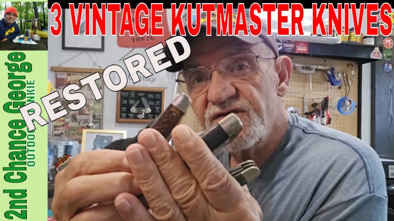 Restoring 3 Vintage Kutmaster Knives - Amazing Swap Meet Finds! - YouTube