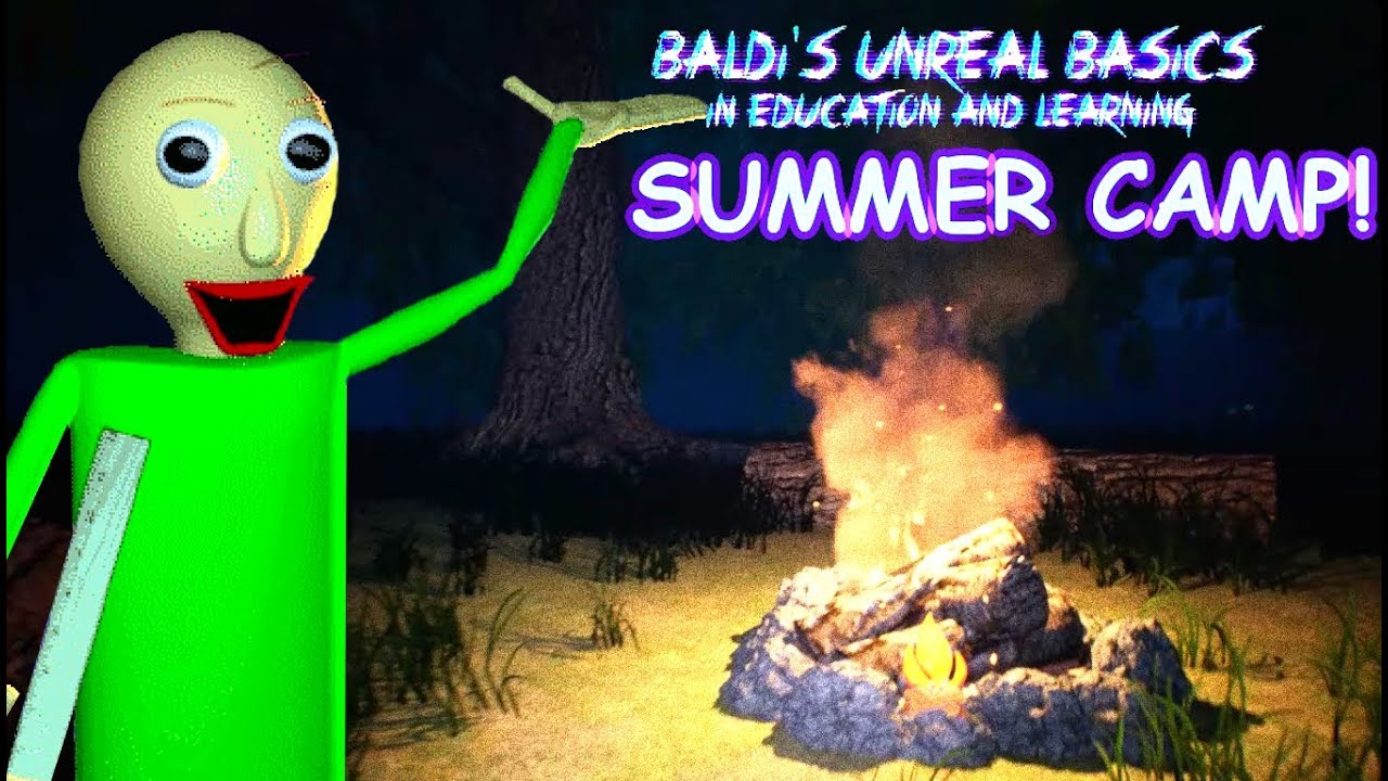 Visiting Baldi's Unreal Summer Camp.... TERRIFYING!! - YouTube