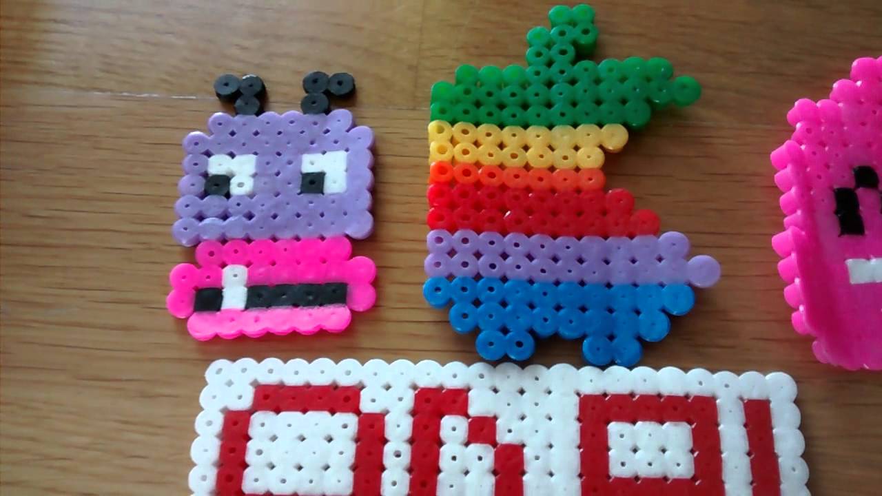 Figuras de pyssla - YouTube