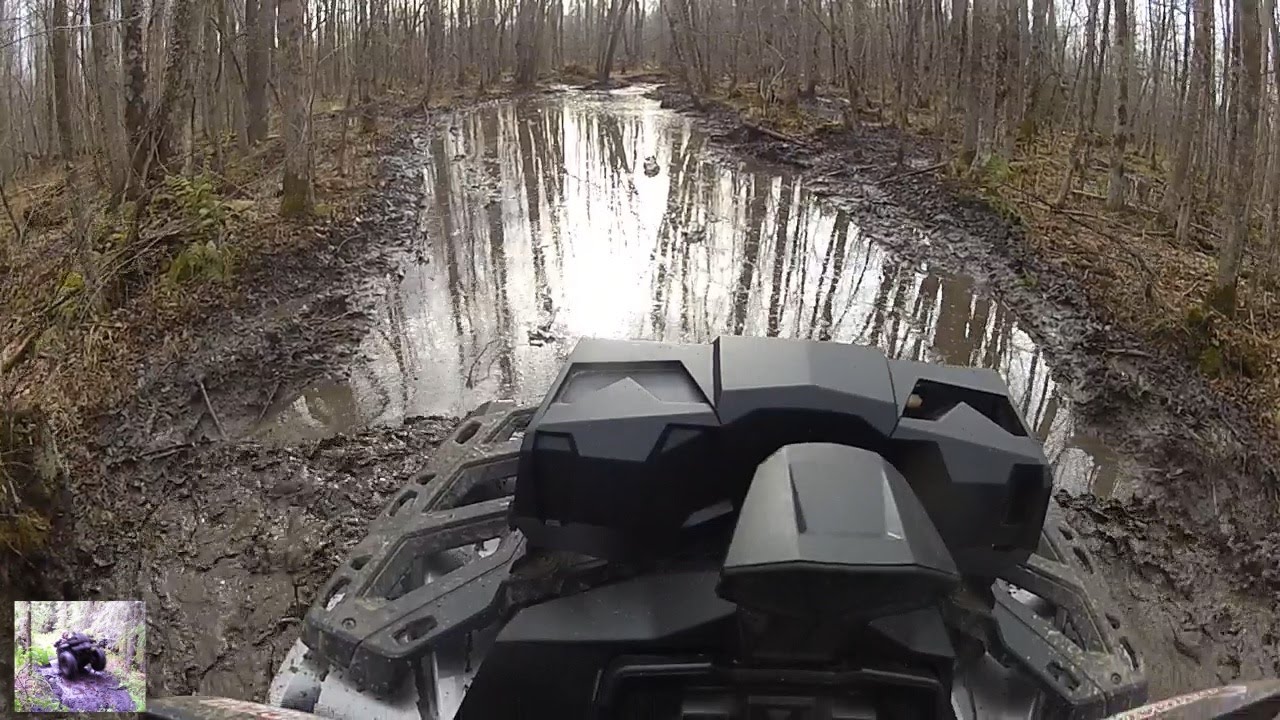 ATV MUDDING TRENCH RUN!! AWESOME TRAIL! - YouTube