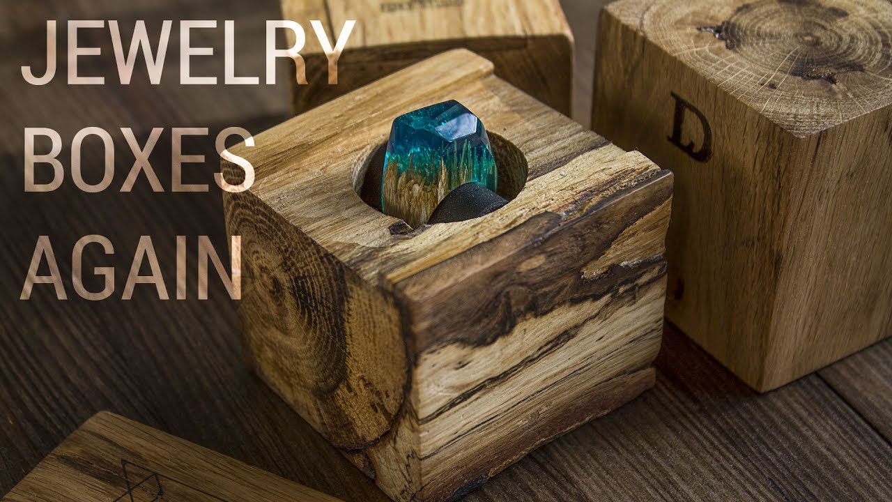 Making Solid Wood Jewelry Packaging Boxes From Oak Logs - YouTube
