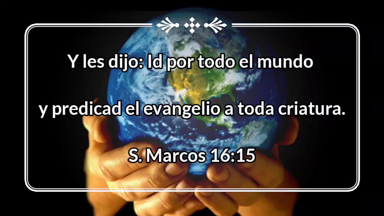 Versículo del día | Marcos 16:15 - YouTube