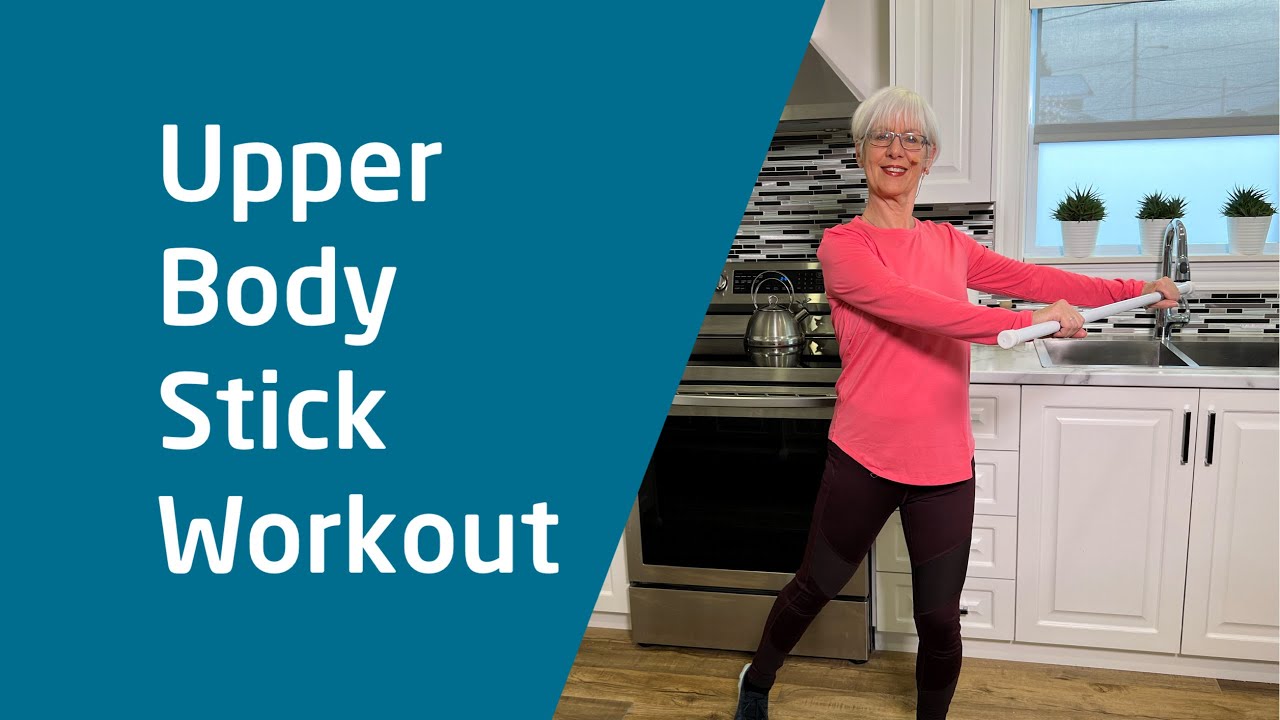 Upper body stick work out - YouTube