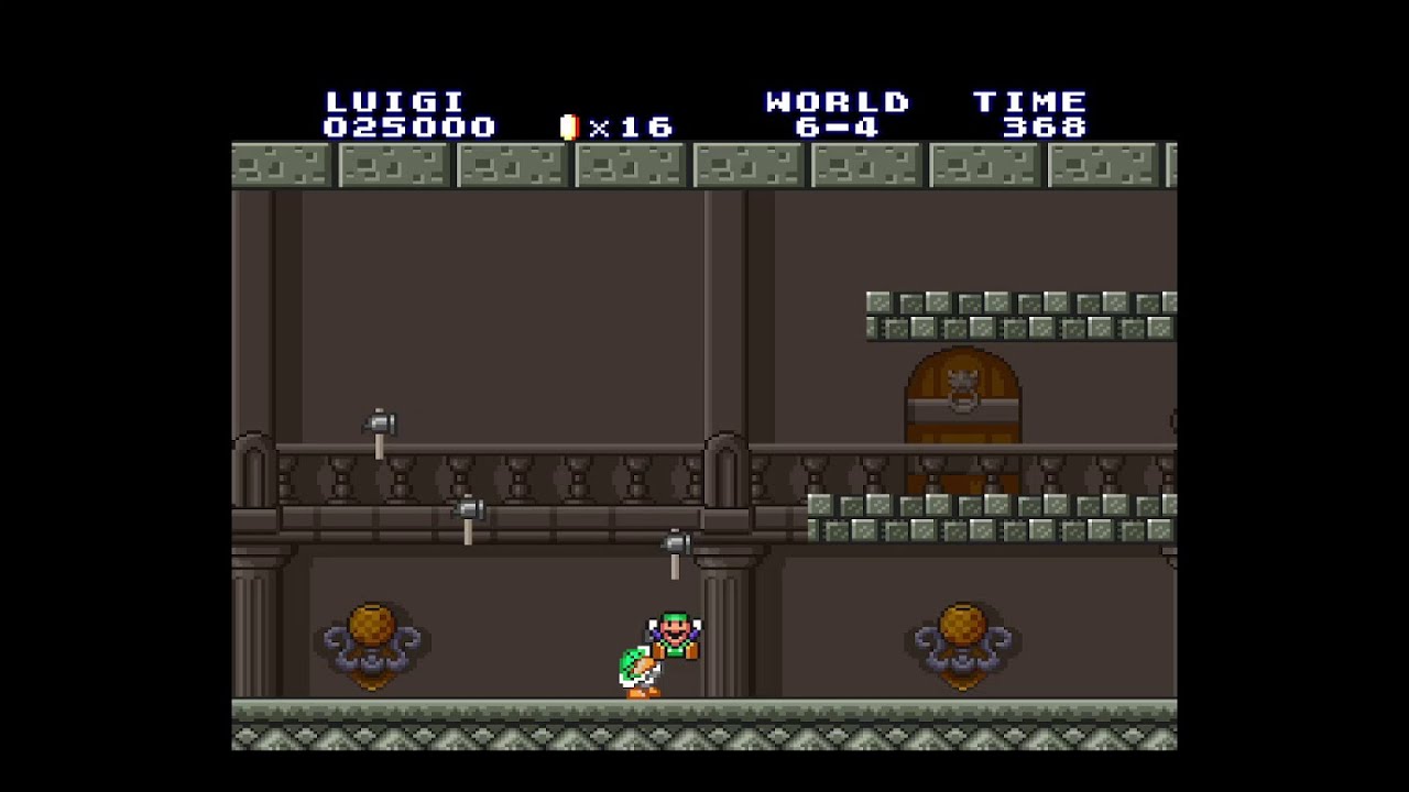 Super Mario bros the lost levels- The many fails of castle 6-4 - YouTube