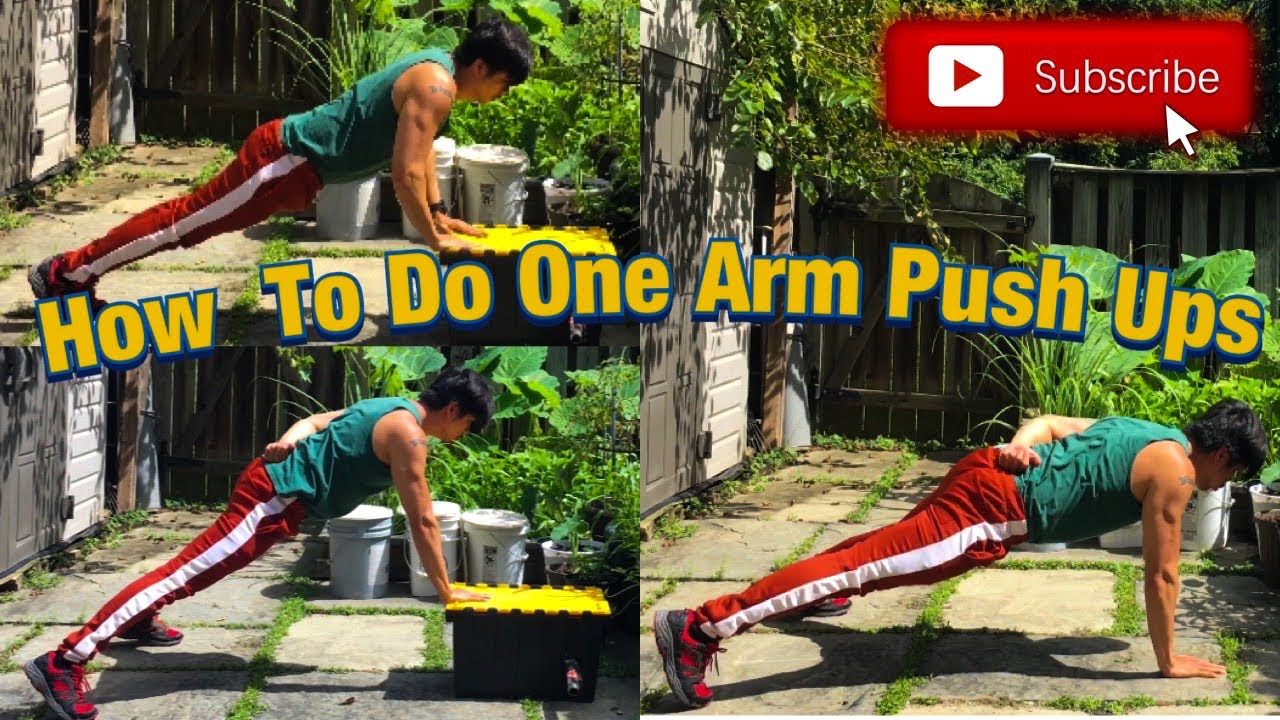 How To Do One Arm Push Ups - YouTube