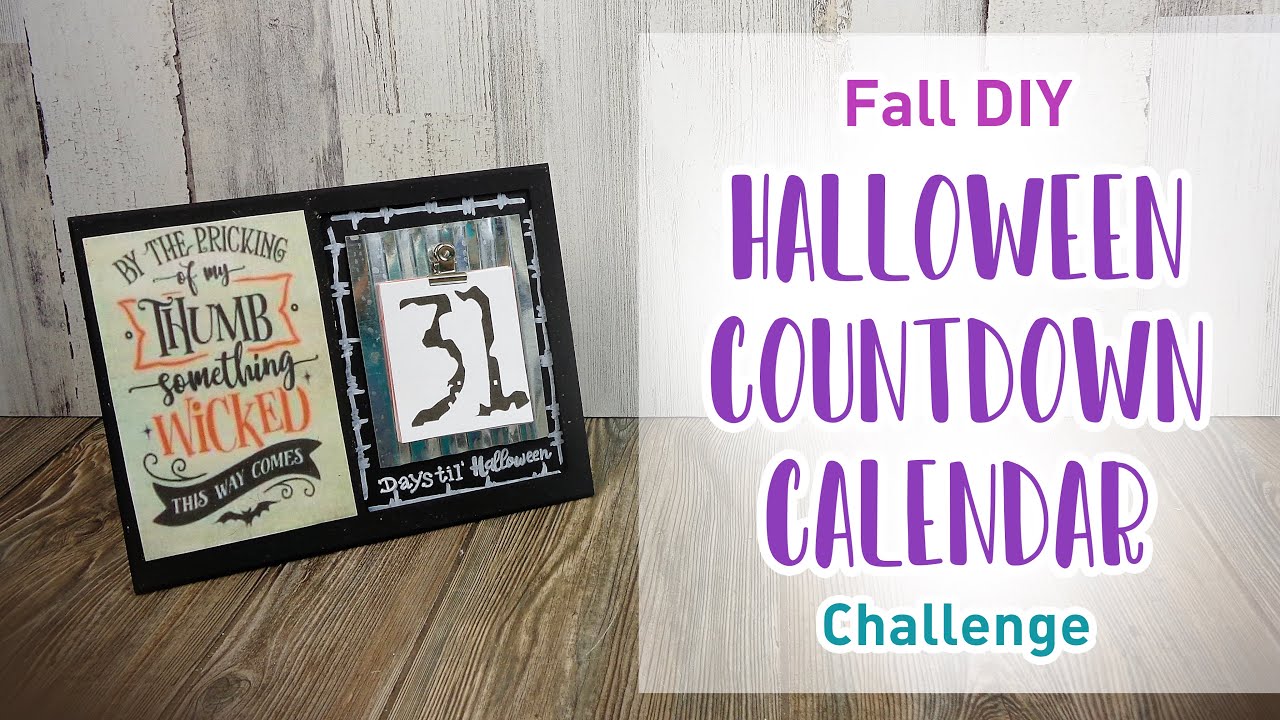 Halloween Fall DIY Challenge: Halloween Countdown Calendar - September ...