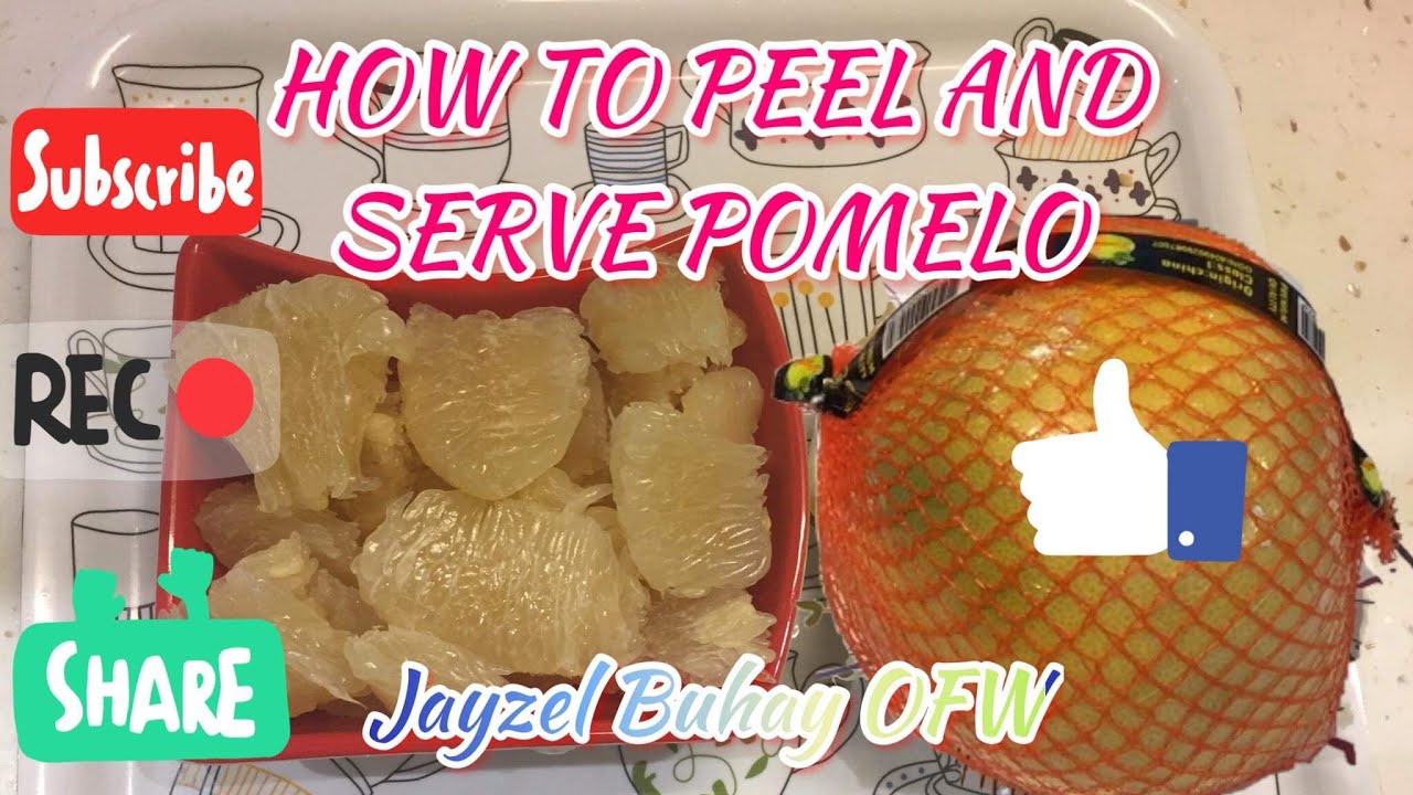 HOW TO PEEL POMELO || SUPER EASY || NO MESS - YouTube