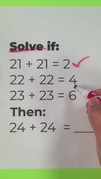 Math problems? Just another chance to prove you’re a genius! 🤓 - YouTube