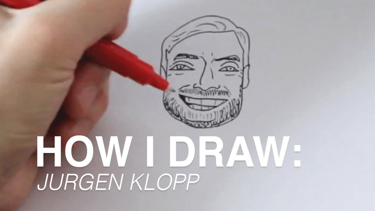 How I draw: Jurgen Klopp - YouTube
