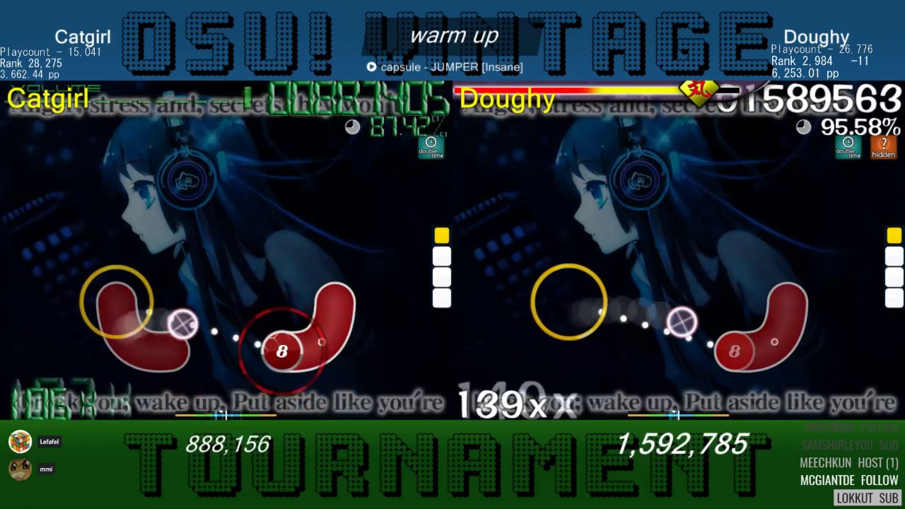 osu! Vintage tourney 2 | 2nd Round | Catgirl vs Doughy - YouTube