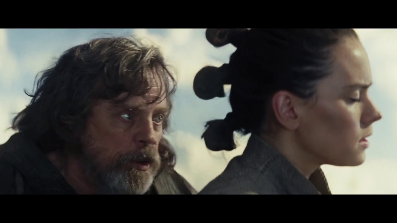 luke teaches rey about the force but its edited so its not embarrassing ...