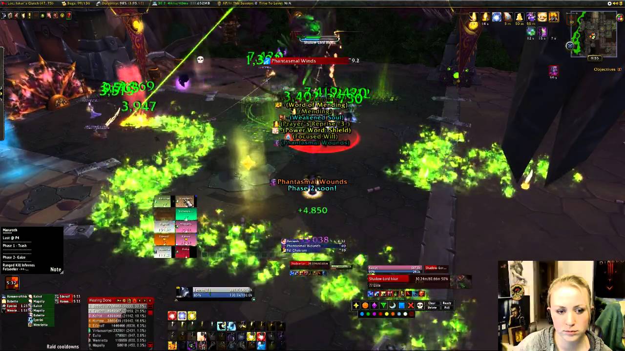 WoW HFC Shadow Lord Iskar Normal Messiest Kill Evarrrrrr! - YouTube