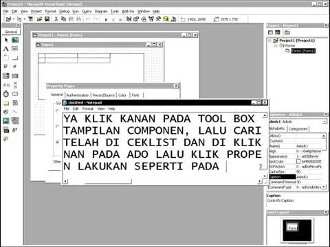 Tutorial Connect Database Ms.Access VB6 - YouTube