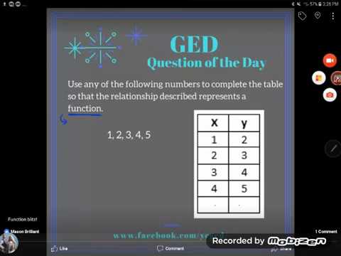 GED Math: Add a point to make a function Example Problem - YouTube