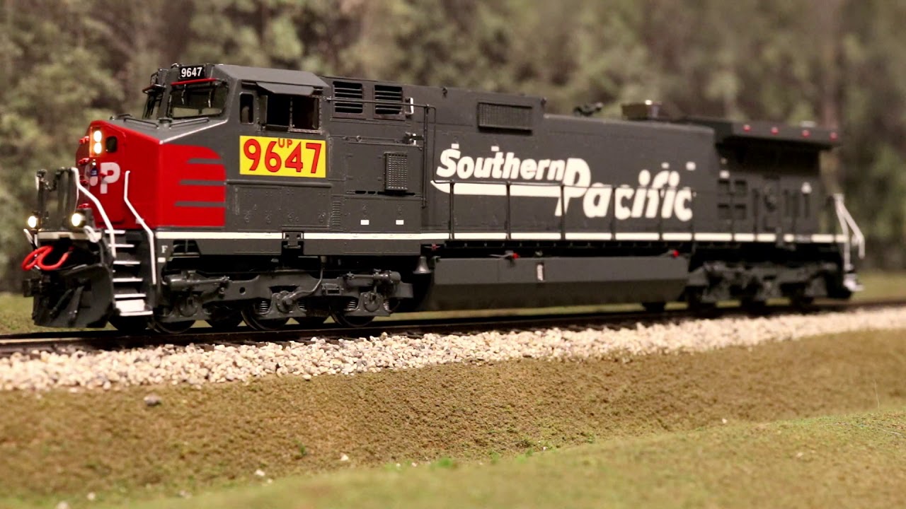 Overland Models ex-Southern Pacific C44-9W UP #9647 - YouTube