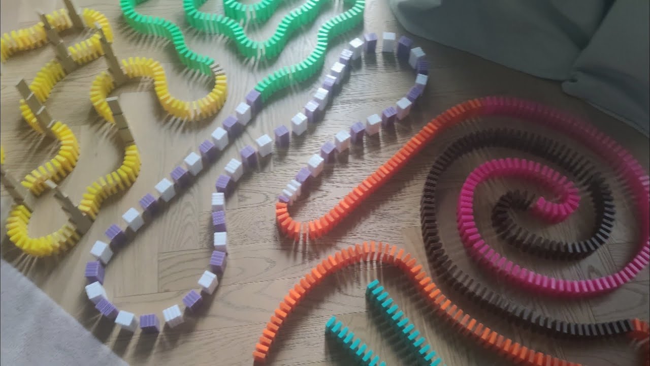 Huge Domino Project Around My Room! - YouTube