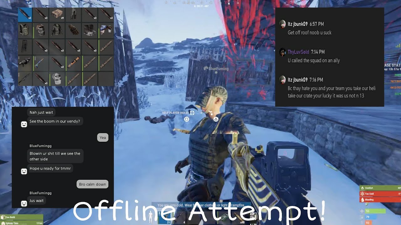 All falls down - Offline raid defense! - Rust console (Part 3) - YouTube