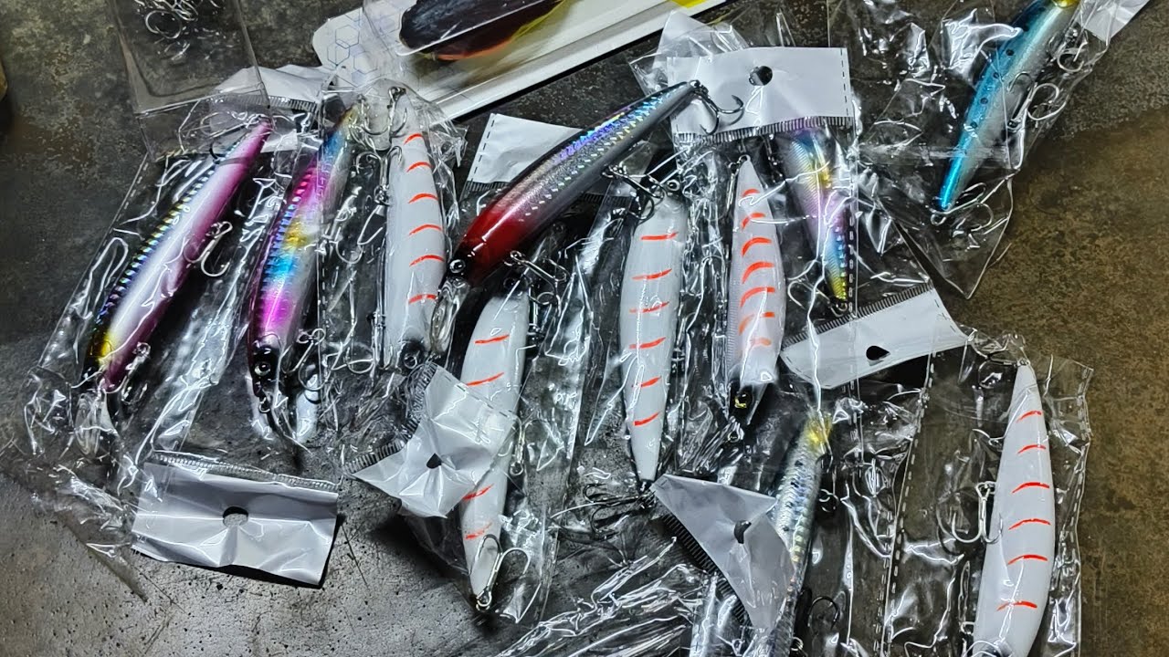 PART_ 2 UNBOXING NEW BUDGET HEAVY SINKING MINNOW LURES AND TOP WATER ...