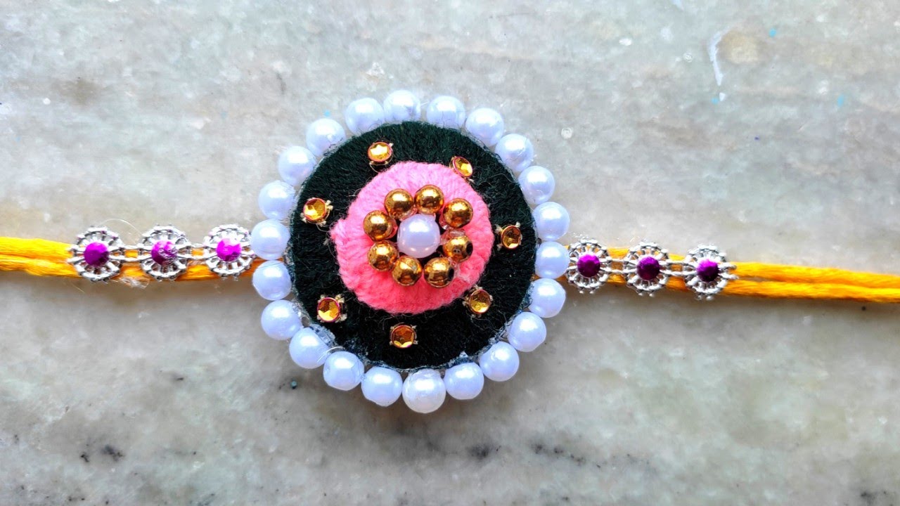 Rakhi Making At Home/Hand Made Rakhi/Woolen Rakhi/2022 Rakhi ...