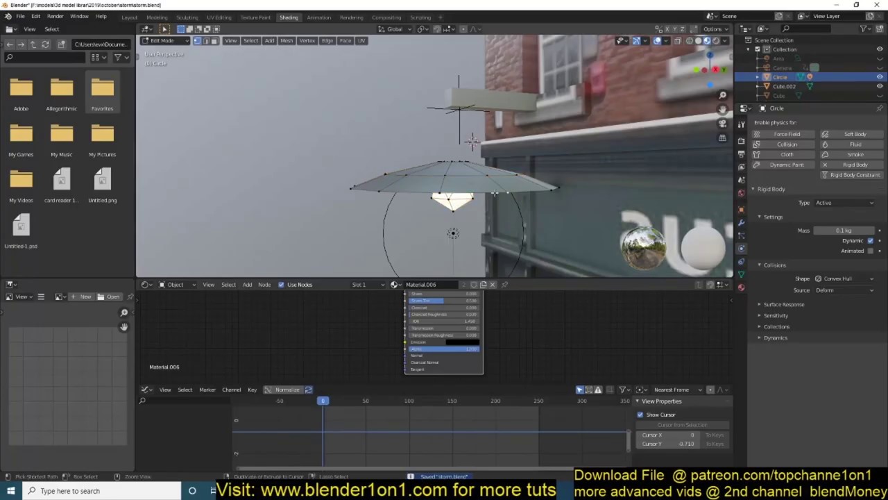 how to make a storm in blender 2.8 - YouTube