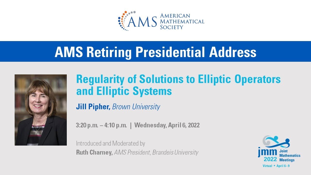 Jill Pipher "Regularity of solutions to elliptic operators and elliptic ...
