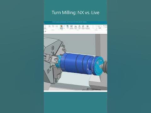 Turn Milling in NX CAM vs. Live on the Machine 🦾 - YouTube