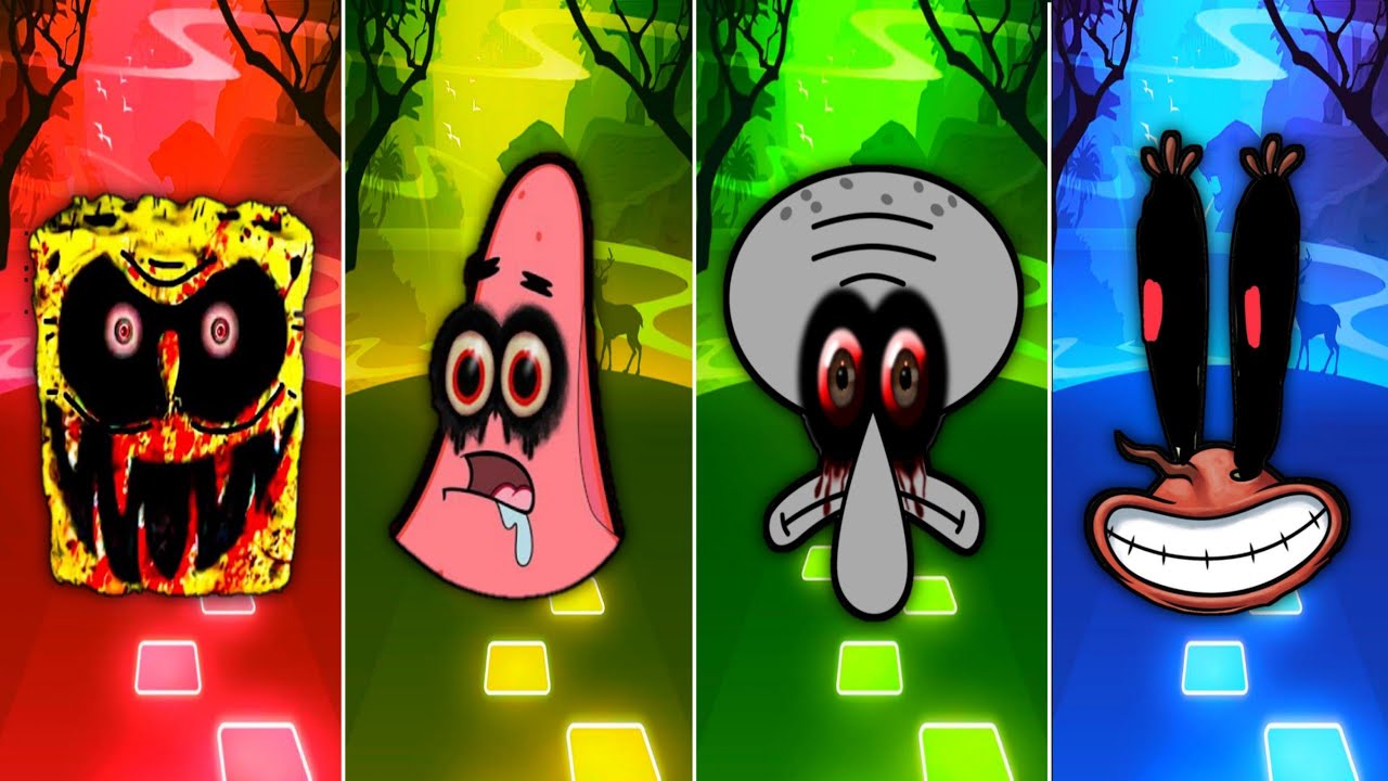 Spongebob Exe - Patrick Exe - Squidward Exe - Mr Krabs Exe | Tiles Hop ...