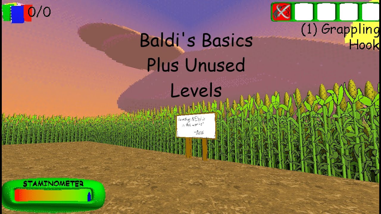 Baldi's Basics Plus: Unused and Test Levels! - YouTube