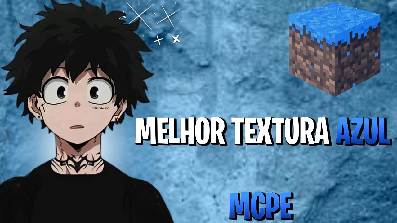 MELHOR TEXTURA AZUL PARA MINECRAFT ANTI-LAG PARA (MCPE) - YouTube